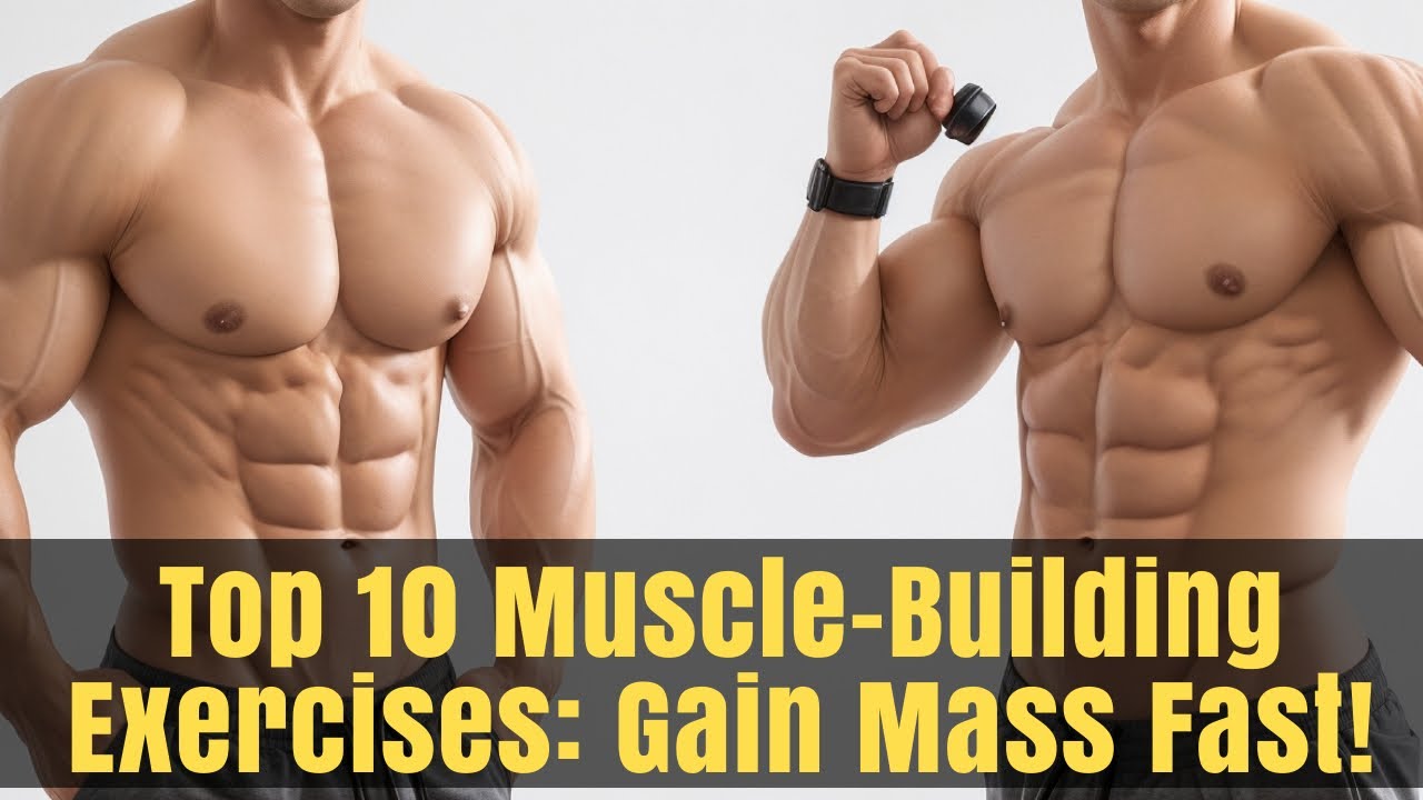 Top 10 Muscle Building Exercises Gain Mass Fast! - YouTube
