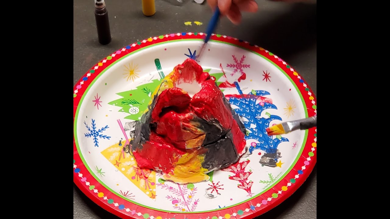 Cora & Grandma Make A Volcano - YouTube