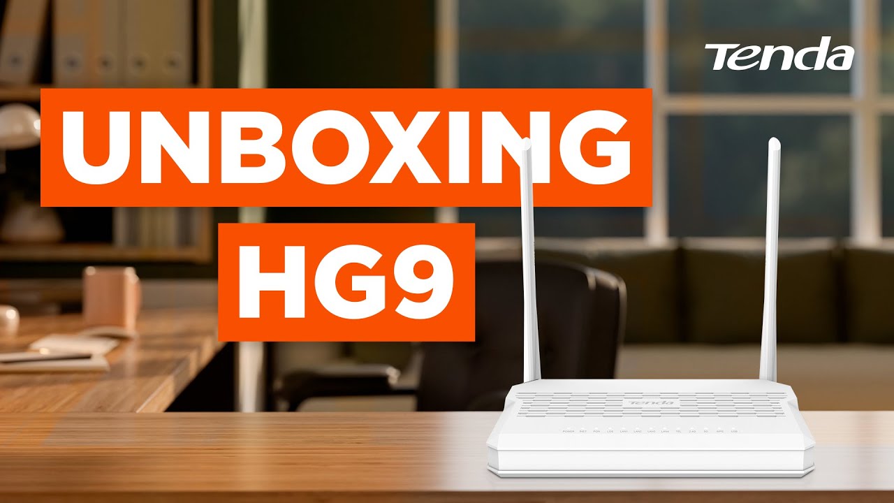 Unboxing HG9 | ONT XPON Dual Band AC1200 | TENDA - YouTube
