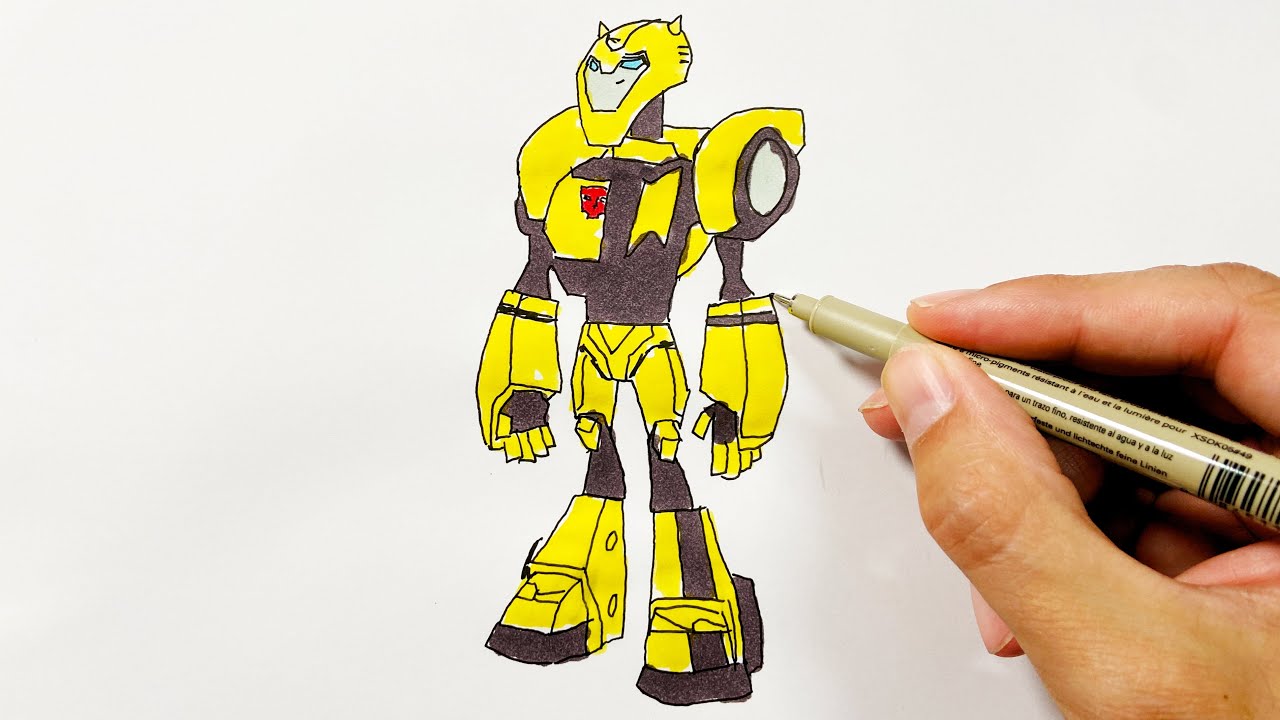 How to Draw Bumblebee - YouTube