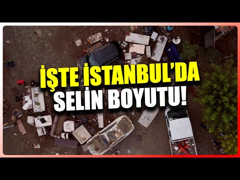 Havadan çekilen görüntülerle İstanbul'da sel durumu gözler önüne serildi - Ulusal Kanal