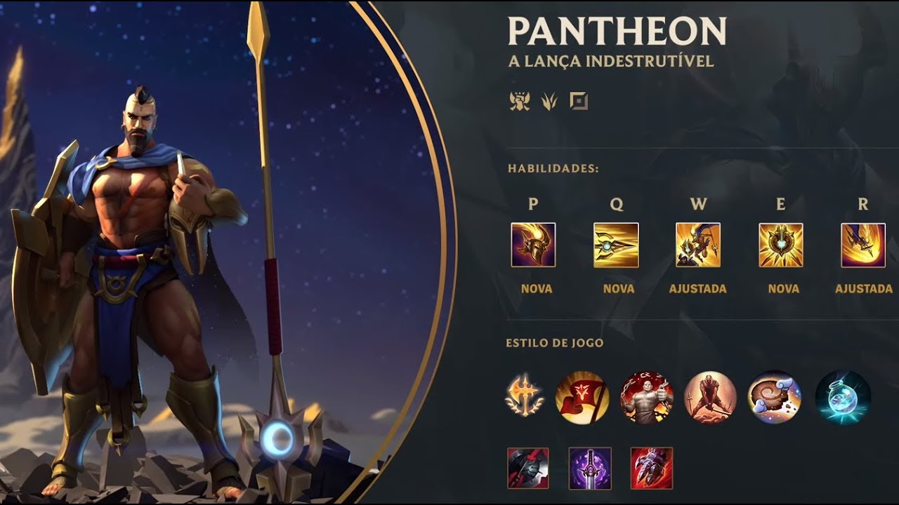 REWORK DO PANTHEON FICOU MUITO IRADO! CONFIRA AS HABILIDADES! [LOL 2019 ...