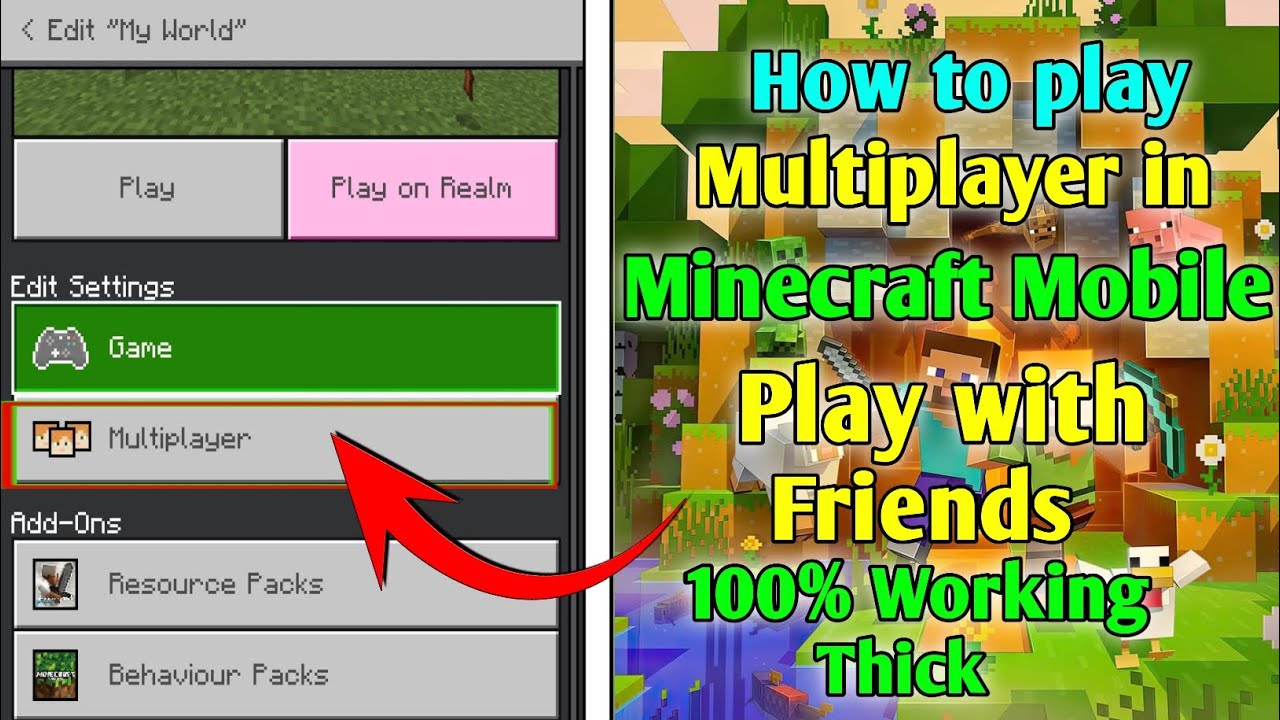 How to Play Multiplayer in Minecraft || How to play with Friends in ...
