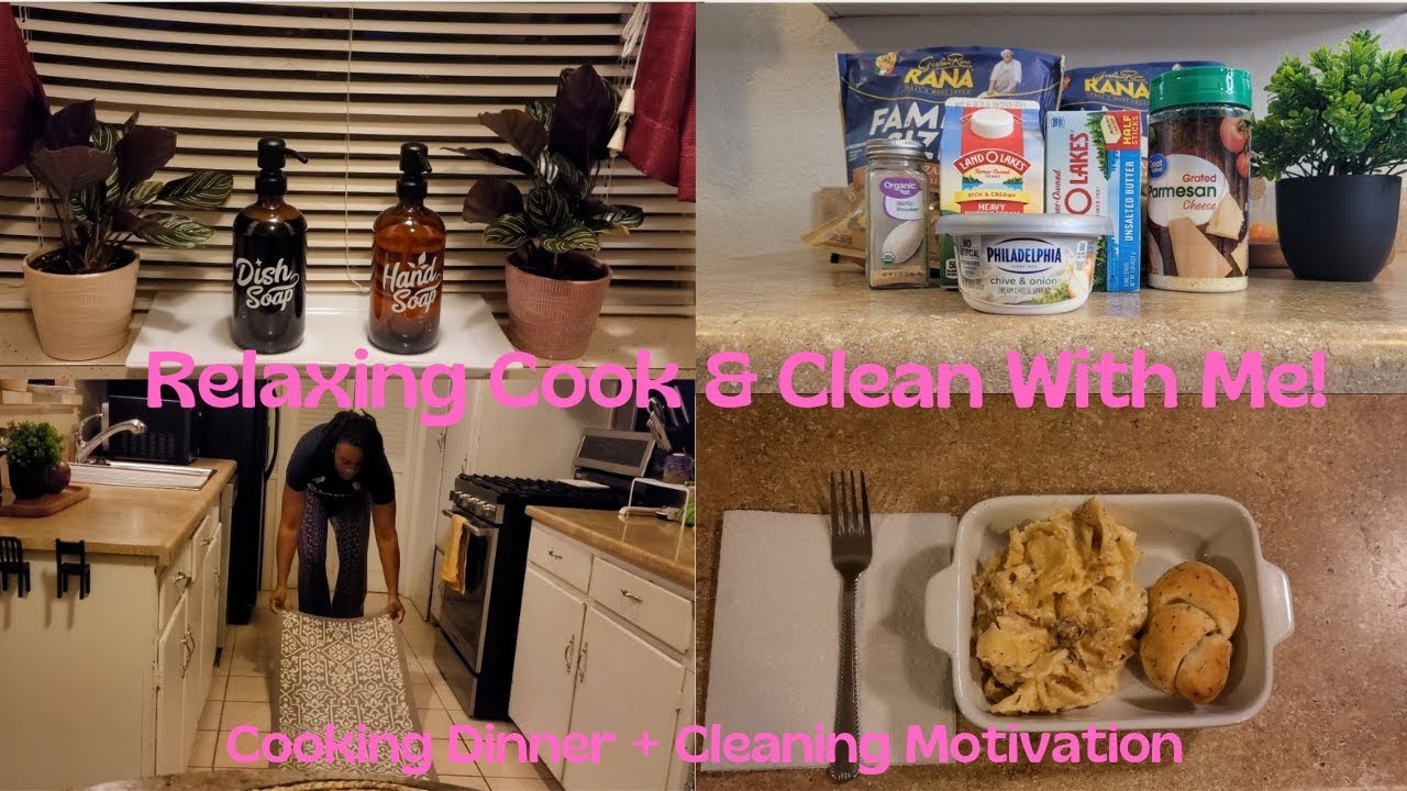 Relaxing Cook & Clean With Me//Extreme Cleaning Motivation//Easy Dinner ...