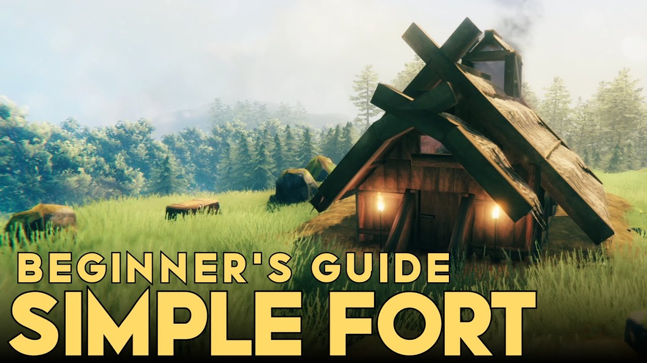 VALHEIM: SIMPLE FORT BUILD! | Easy Build GUIDE [ 1-4 Player Fort ...