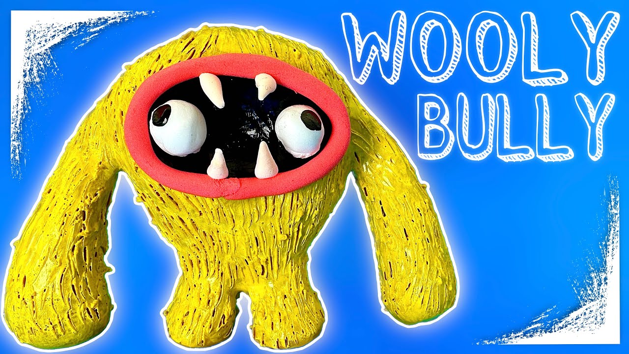How to make Wooly Bully with CLAY DIY 👹 New Monster from horror game ...