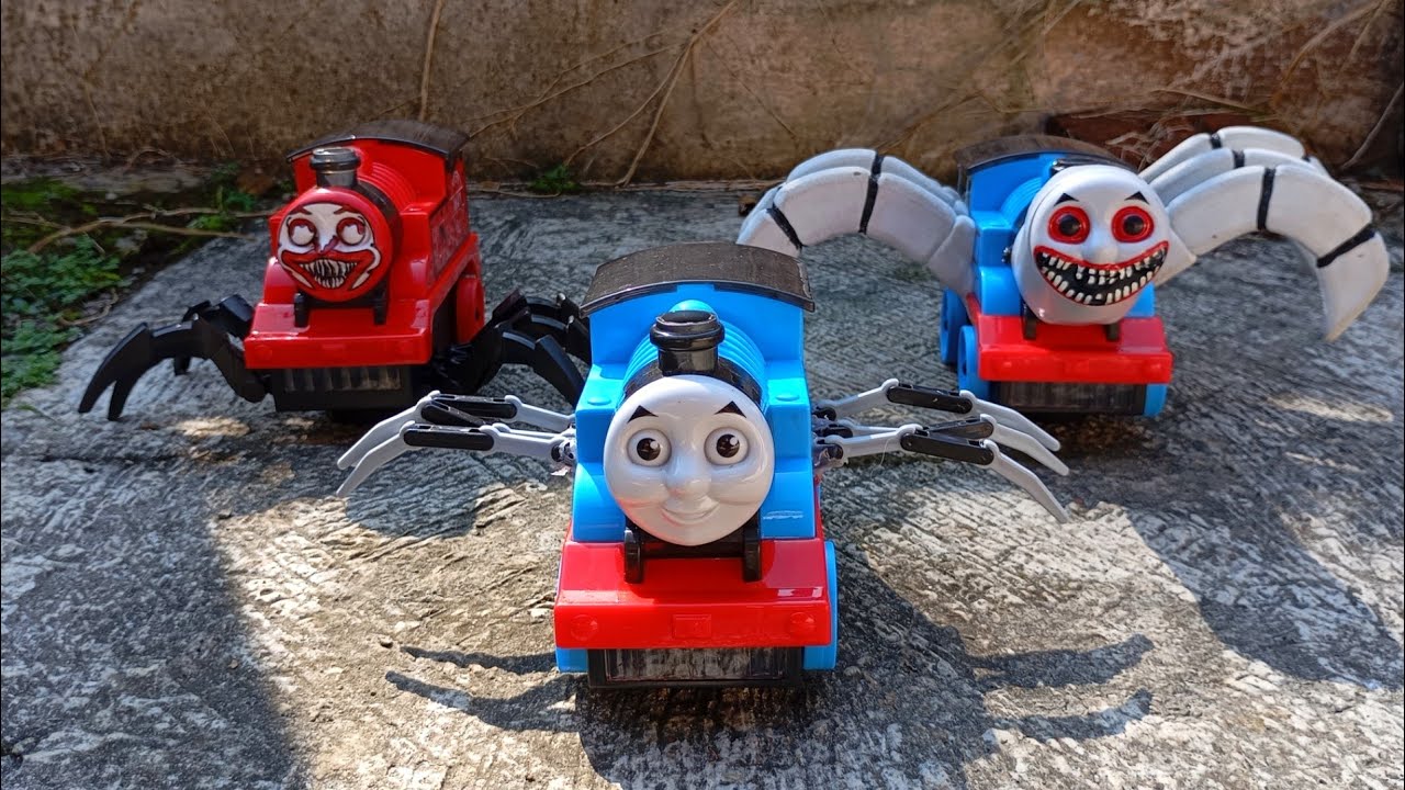Mencari mainan kereta api thomas leher panjang,mcqueen laba-laba,bus ...