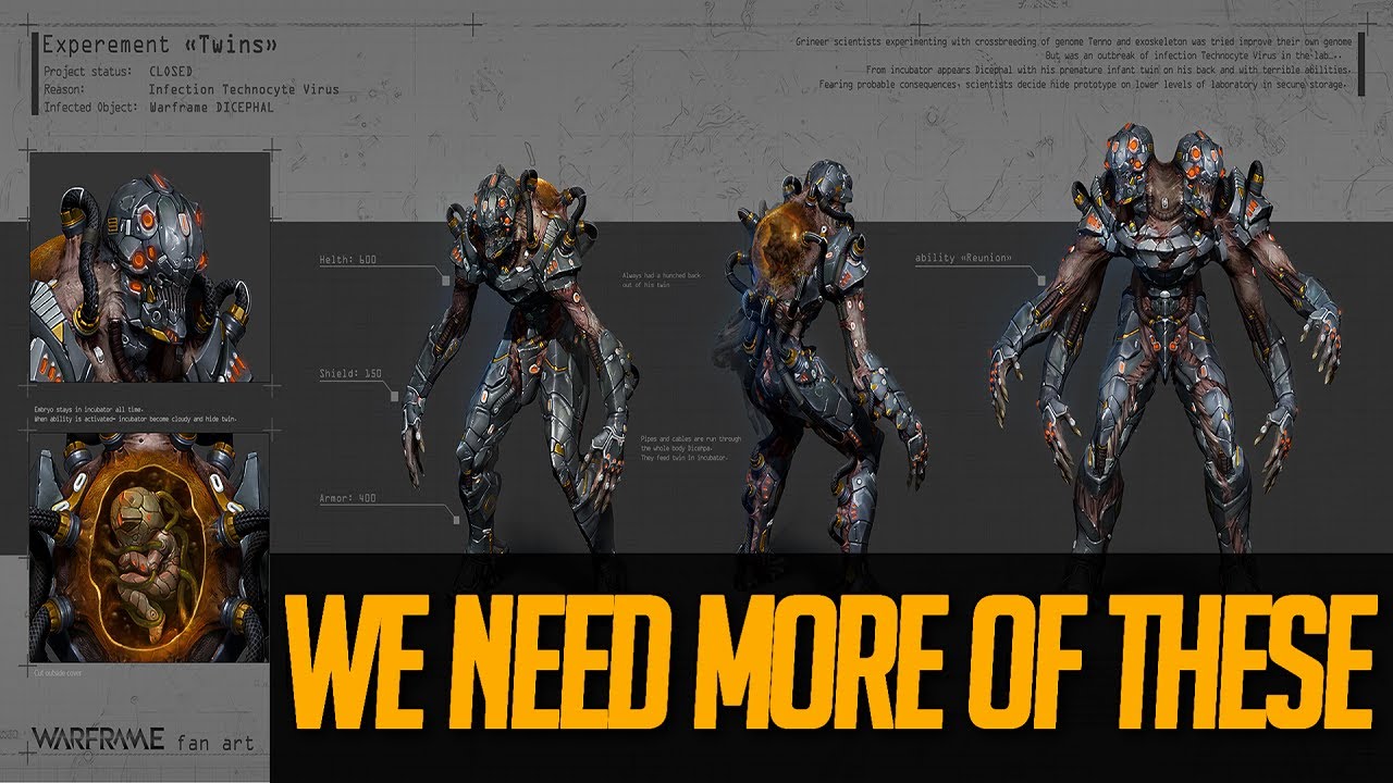 Warframe Tenno Concept Art