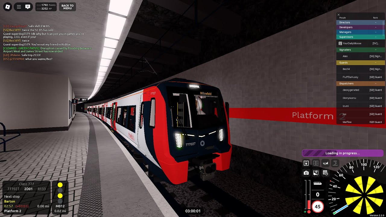 【SCR Metro】SCR R133 Barton → Willowfield (Clockwise) (Class 777/0 ...