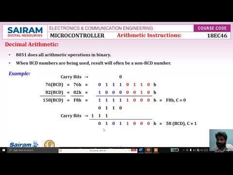 Lecture Video_18EC46_Module 2_8_Decimal Addition_Halesha H R - YouTube