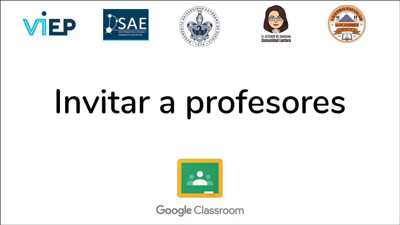 6 Invitar a Profesores a Classroom - YouTube