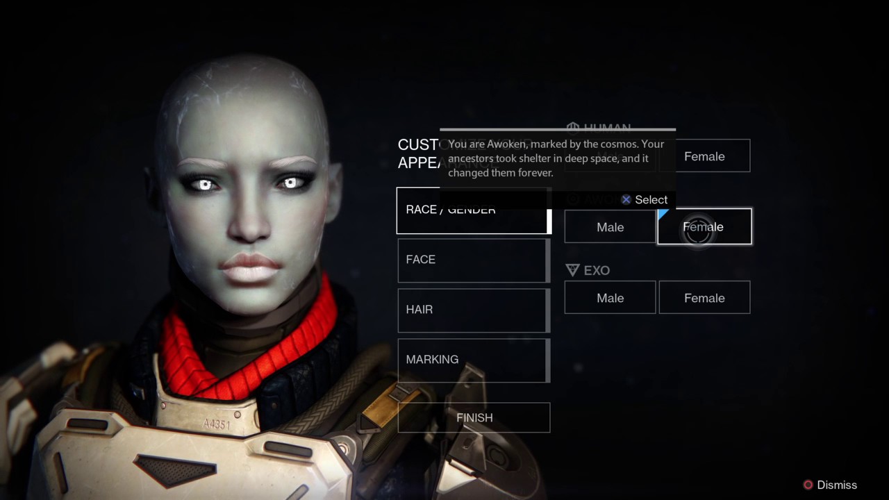 Female Awoken Glow-Destiny - YouTube