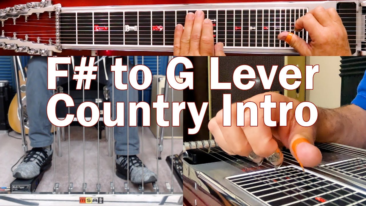 How to Play a Country Intro Using the F# to G Knee Lever | Pedal Steel ...