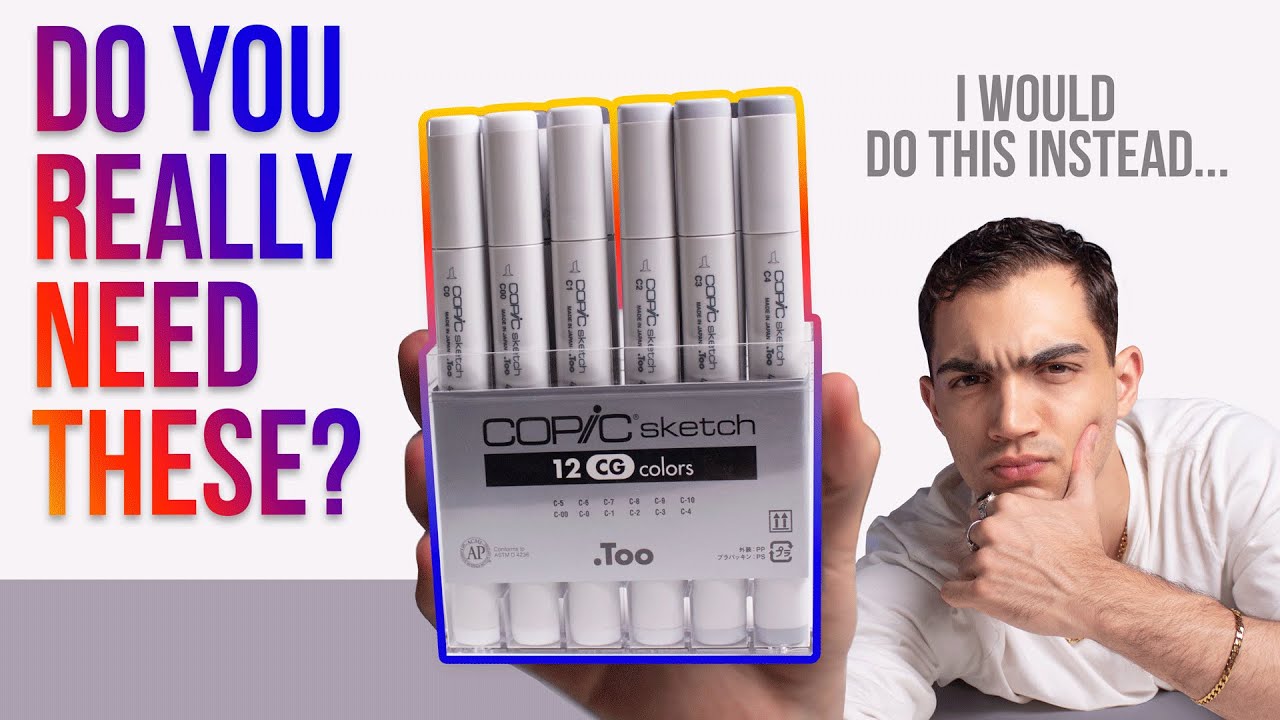 DO YOU REALLY NEED THEM? 🤔 | Grayscale COPIC MARKERS Review - YouTube
