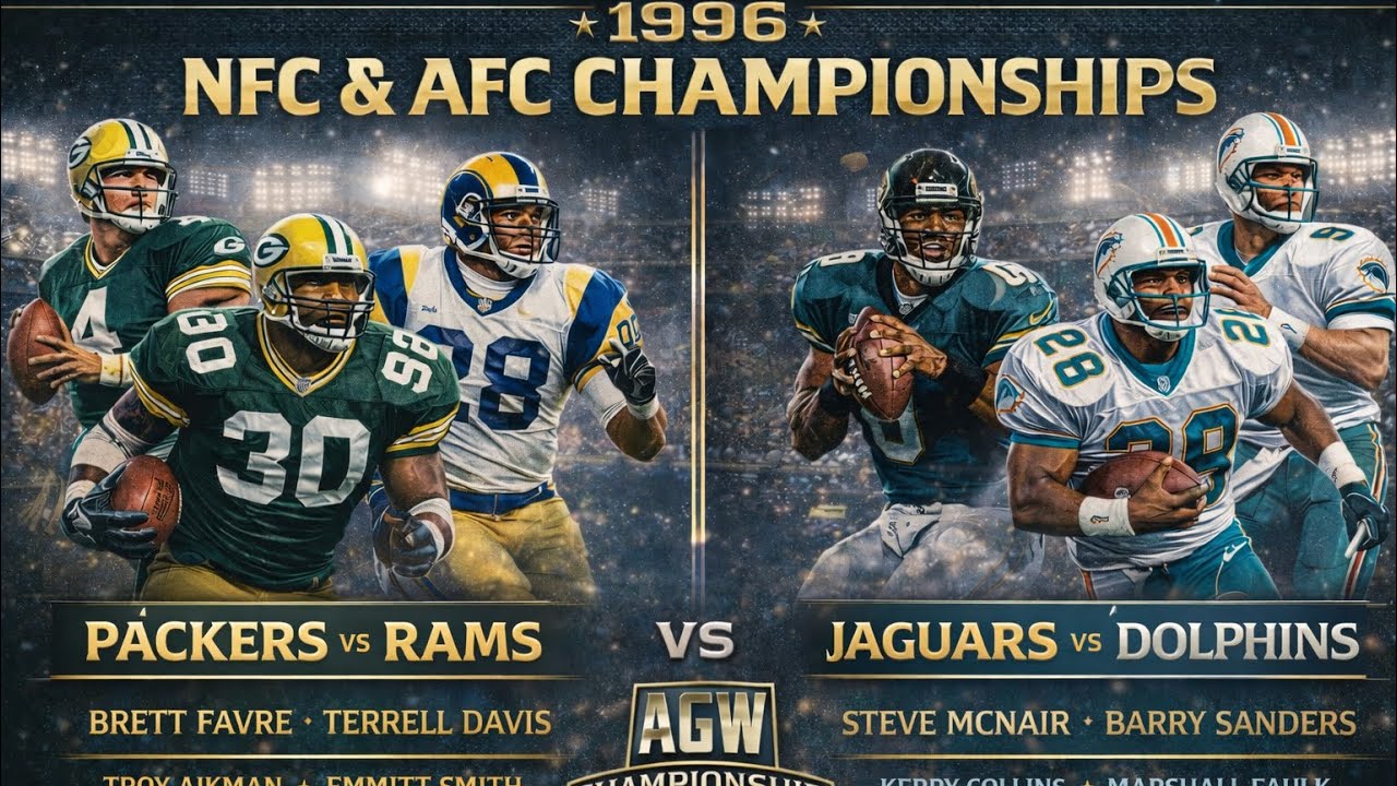 1996 AFC & NFC CHAMPIONSHIP 🏆🔥🏟️ | RESTARTING THE NFL From 1996 ...