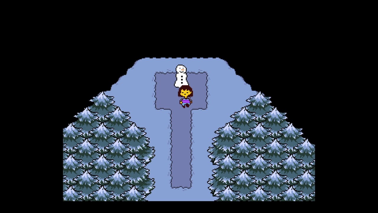 Undertale pacifist route road to snowdin part 2 sans is not using his ...
