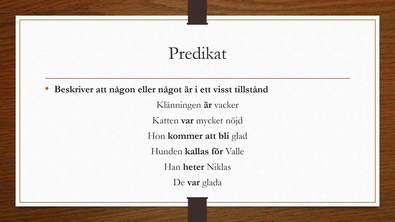 Satsdelar - Predikat - YouTube