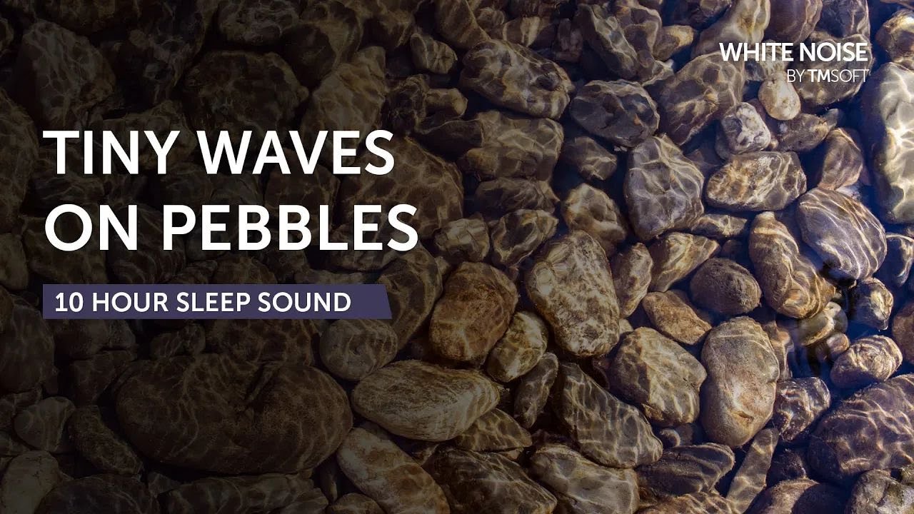 Tiny Waves on Pebbles - 10 Hours Sleep Sound - Black Screen - YouTube