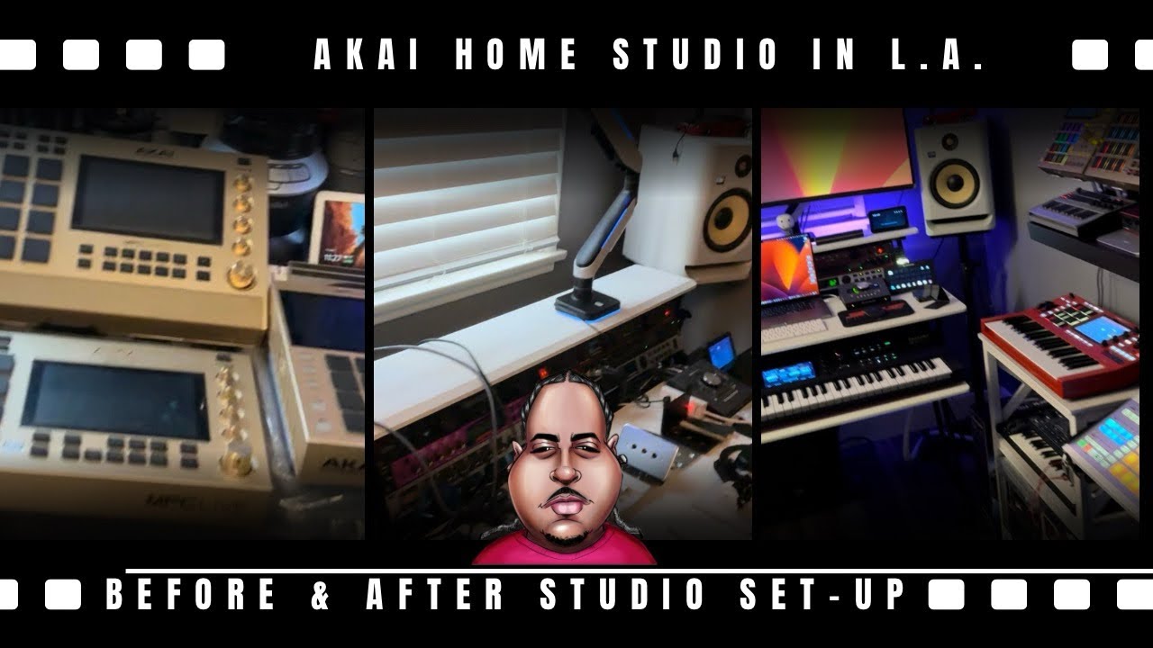 Akai Home Studio B4 & After Set Up - YouTube