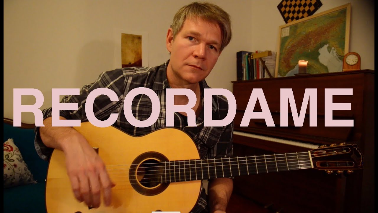 RECORDAME (Remember me) - Solo Guitar Version by David Plate - YouTube