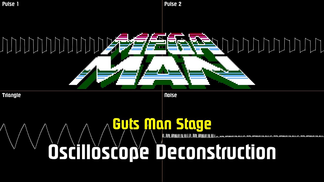 Mega Man (NES) - Guts Man Stage [Oscilloscope Deconstruction] - YouTube