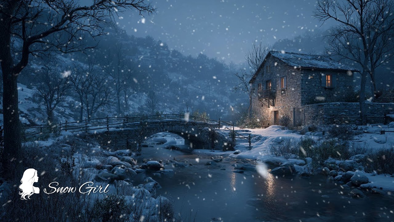 Deep Sleep During a Winter Blizzard | Soothing Wind and Snow Sounds for ...