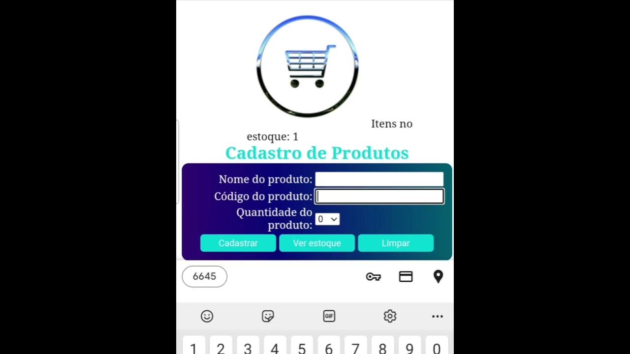 Sistema de Estoque usando HTML, CSS e JavaScript - YouTube