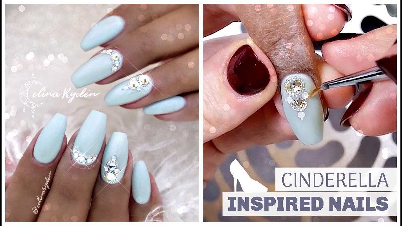 Cinderella Shoe Nail Art