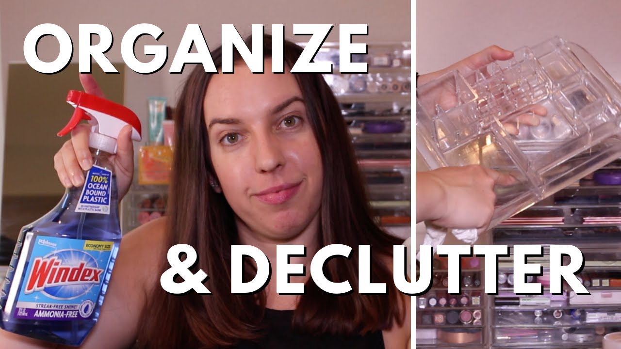 DECLUTTER WITH ME: Everyday Makeup & Makeup Collection, Organize ...