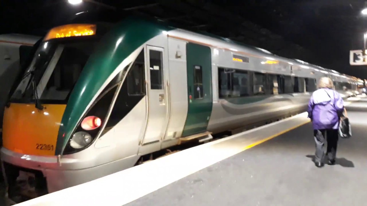 Boarding the train to Limerick Junction at Colbert Station in Limerick ...