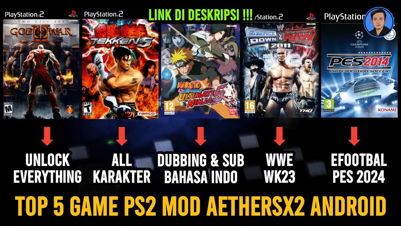 TOP 5 GAME PS2 MOD TERBAIK YANG PERNAH ADA! AetherSX2 Emulator - YouTube