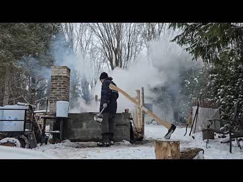 4th boil, maple sap season 2025 - 29 Mars - YouTube