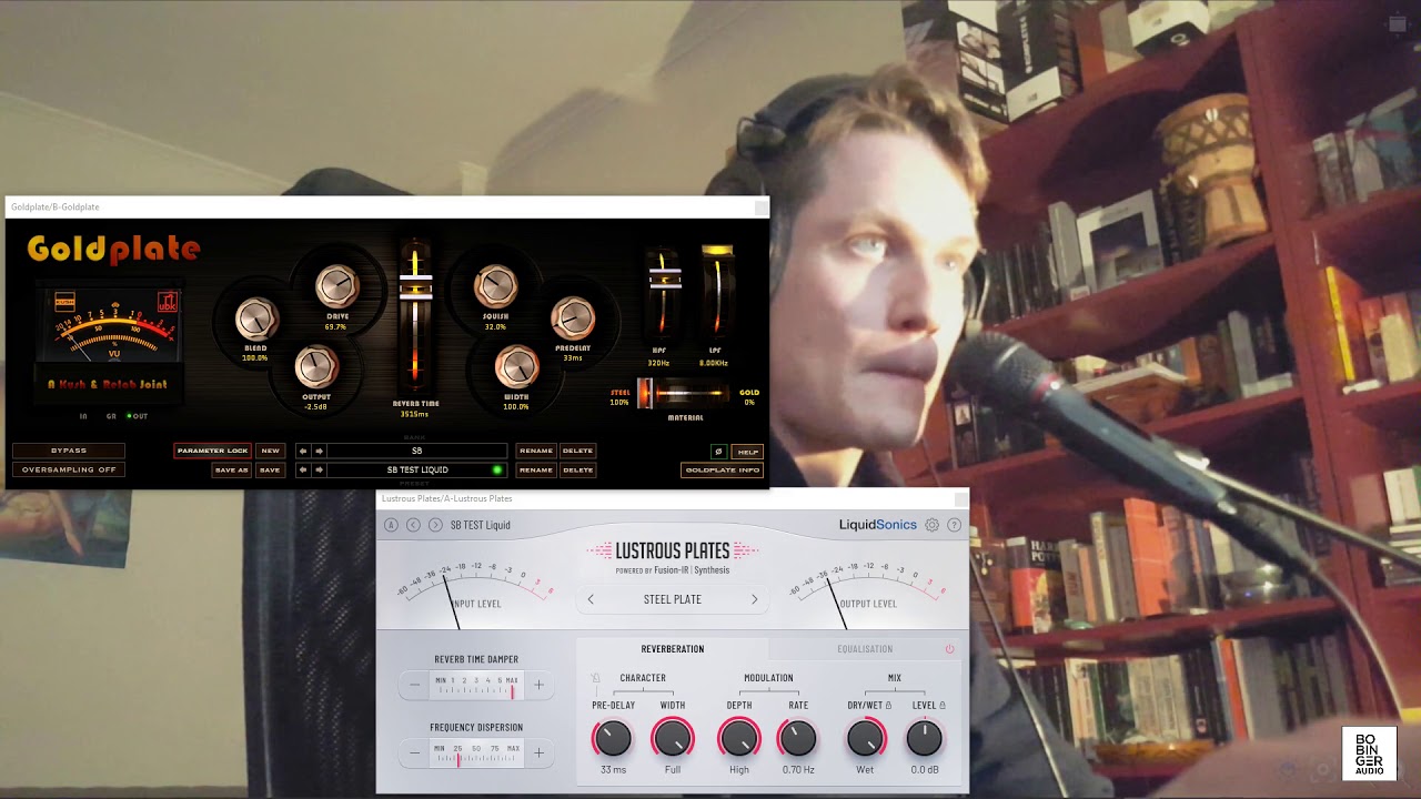 Plugin Review - LiquidSonics Lustrous Plates Reverb (German) - YouTube