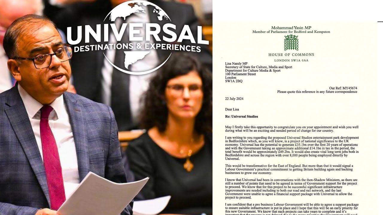 Universal Studios UK Update: MP Pushes for Government Support in ...