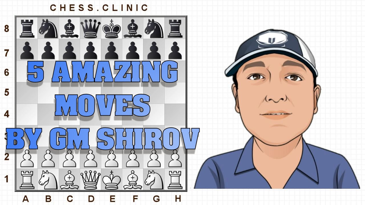 5 Amazing chess moves by GM Shirov - YouTube