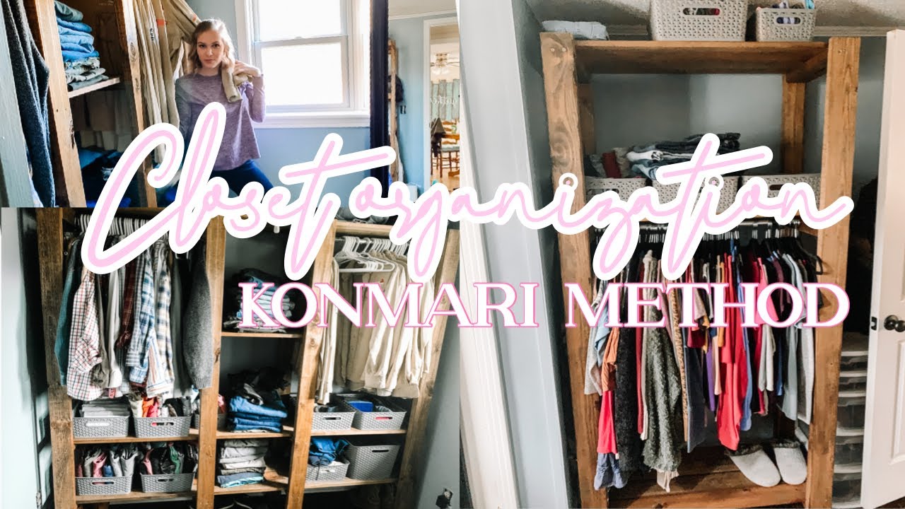 CLOSET ORGANIZATION USING THE KONMARI METHOD | KONMARI CLOSET|CLEANING ...