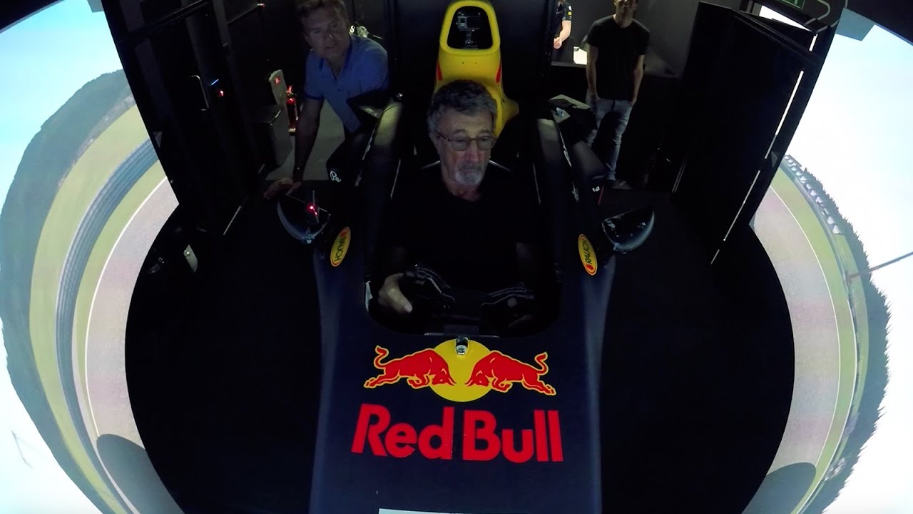 The Red Bull Racing Simulator Challenge: Eddie Jordan - YouTube