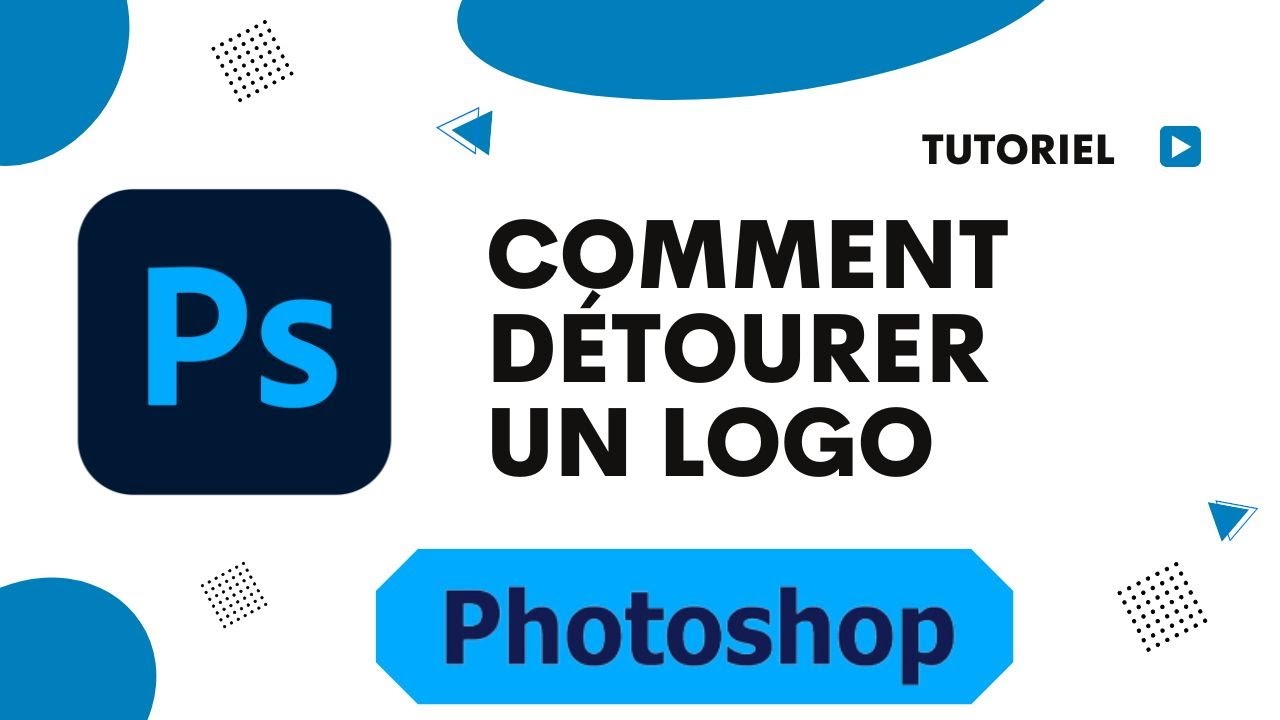 Comment détourer un logo sur Photoshop - YouTube