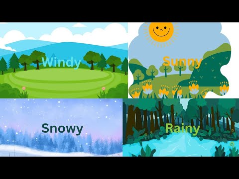 weather song for kids| sun, Rain, and snow|@LWA-Animations - YouTube