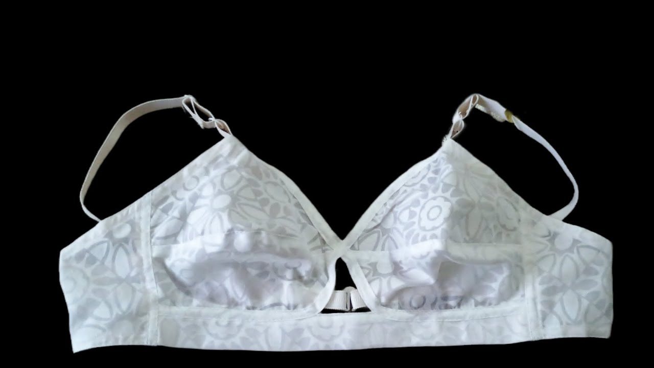 Simple and easy cotton bra cutting and stitching full tutorial video in ...