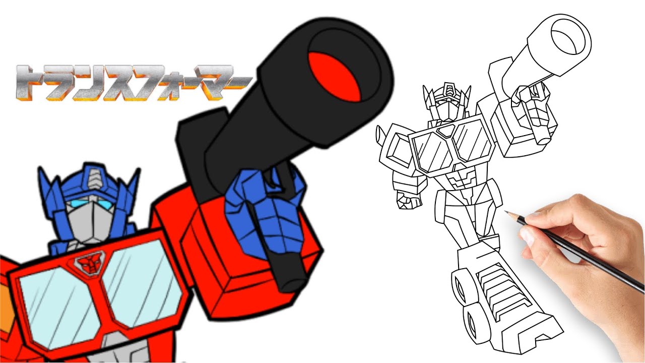 Drawing Transformer Full Body || Drawing Optimus Prime Easy - YouTube
