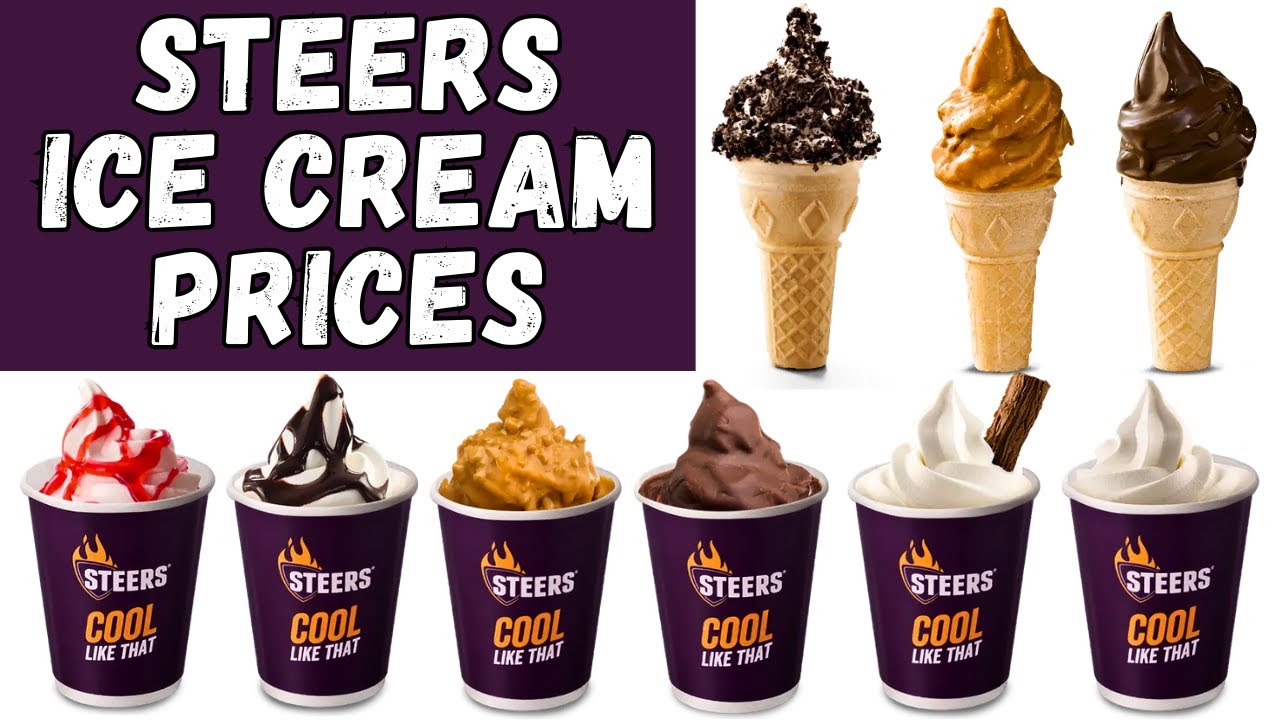 Steers Ice Cream Prices 2024 in South Africa | Cup Ice Cream & Cone Ice ...