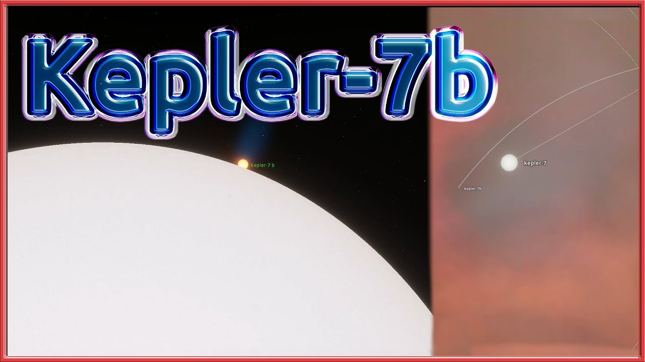 kepler-7b | spaceengine | hot Jupiter | exoplanet | giant star | UV sandbox - YouTube