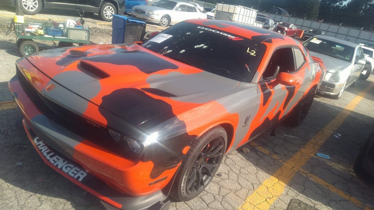 BULLET HOLES LEFT IN THIS SRT CHALLENGER SELLING AT AUCTION! *PRICE ...