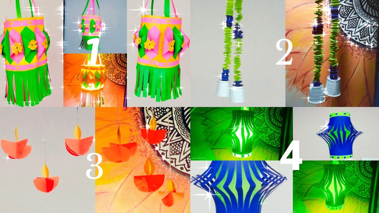 Diwali decoration ideas at home/#dussehra & #diwali craft/Easy art ...