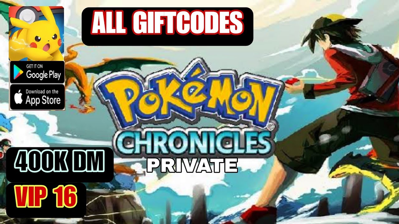 Poke Chronicles Private Gameplay V16+400k DM& All Giftcodes - Pokemon ...