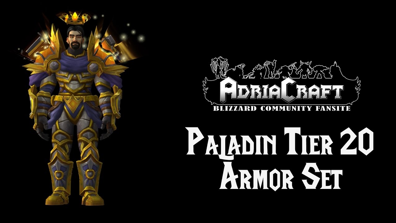 Paladin Tier 20 Armor Set - YouTube