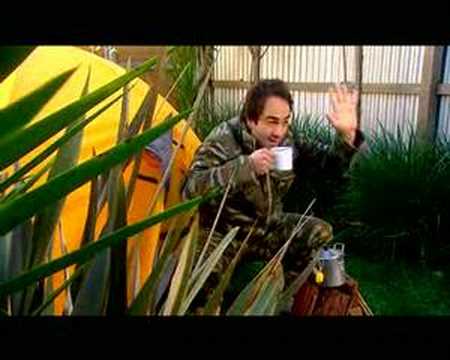 lazypatch Duvet Suit and Duvet Boots Tent commercial starring Mike Wipfli