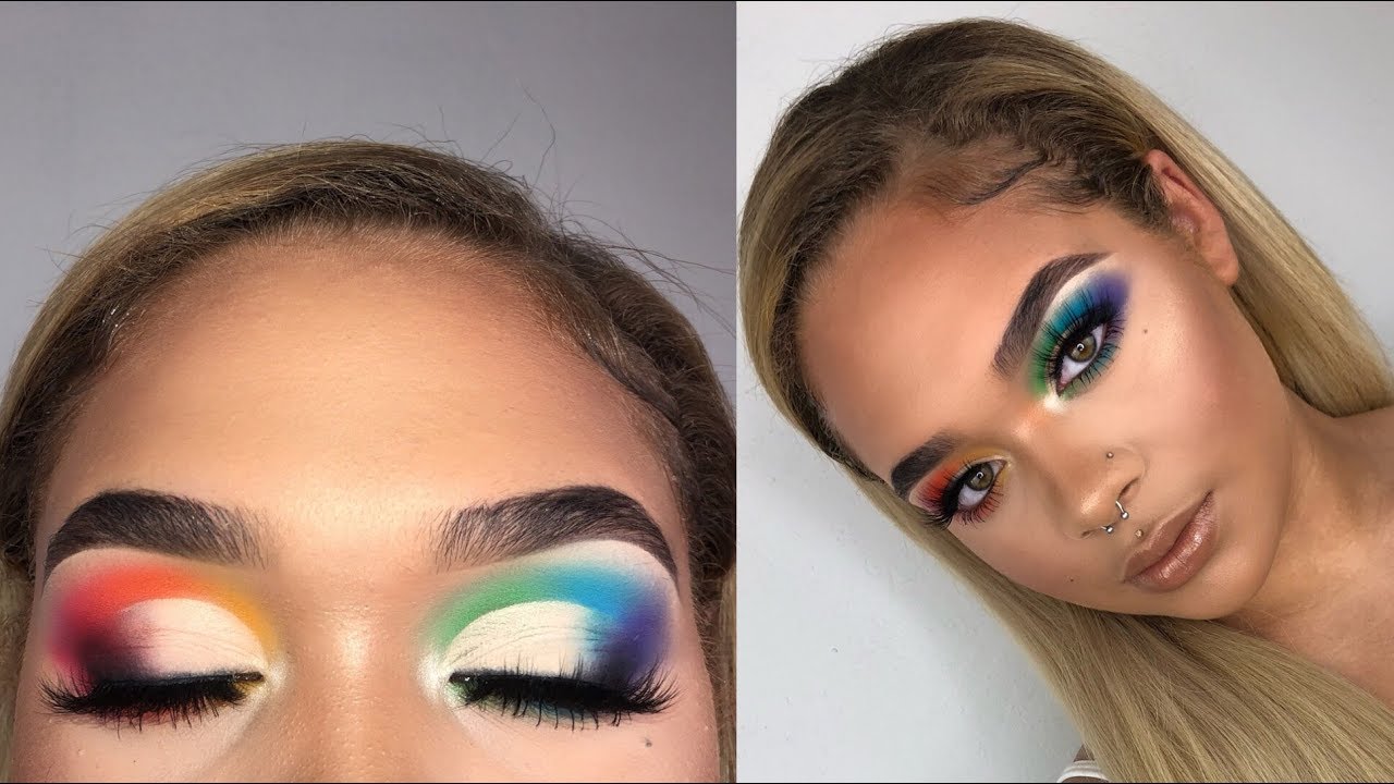 PRIDE INSPIRED MAKEUP TUTORIAL | Mikala Walker - YouTube
