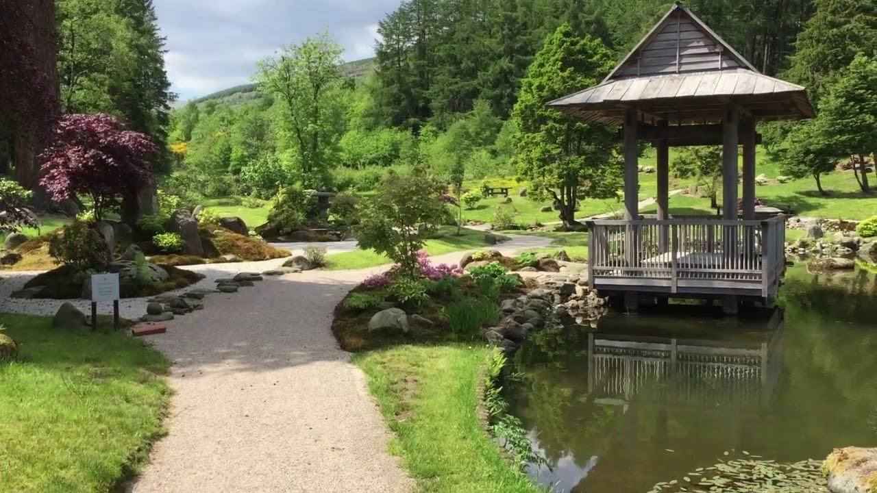 The Japanese Garden at Cowden in June, Stirlingshire - YouTube